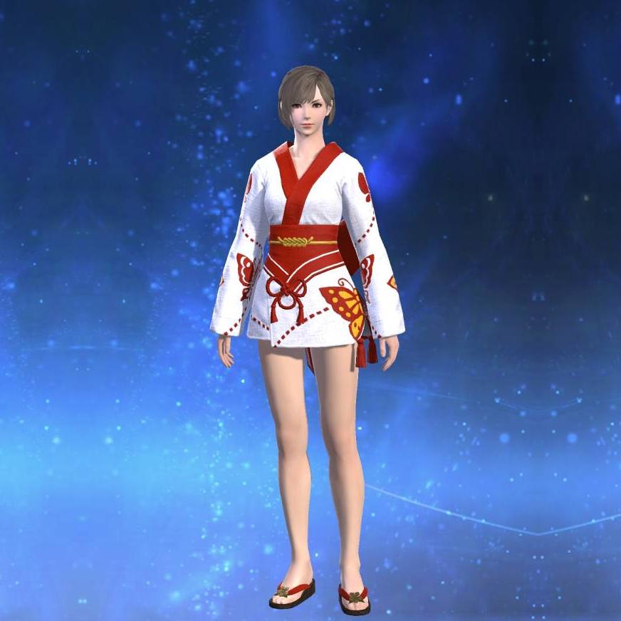 Lady's Yukata (Redfly) ｜ FFXIV ARMOURY COLLECTION
