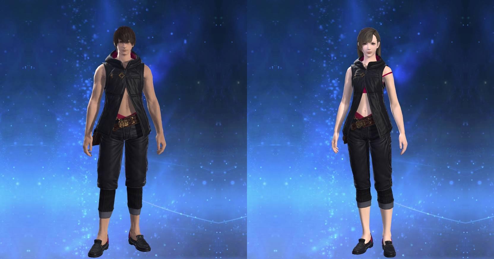 Hooded Fireglass Leather Vest ｜ FFXIV ARMOURY COLLECTION