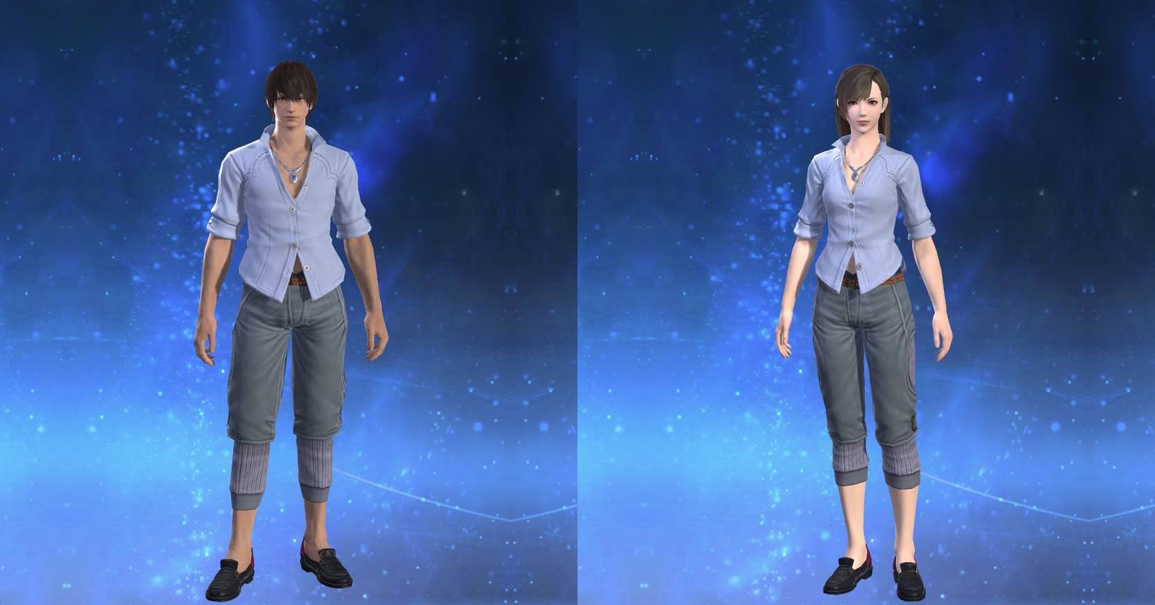 Summer Indigo Shirt ｜ FFXIV ARMOURY COLLECTION